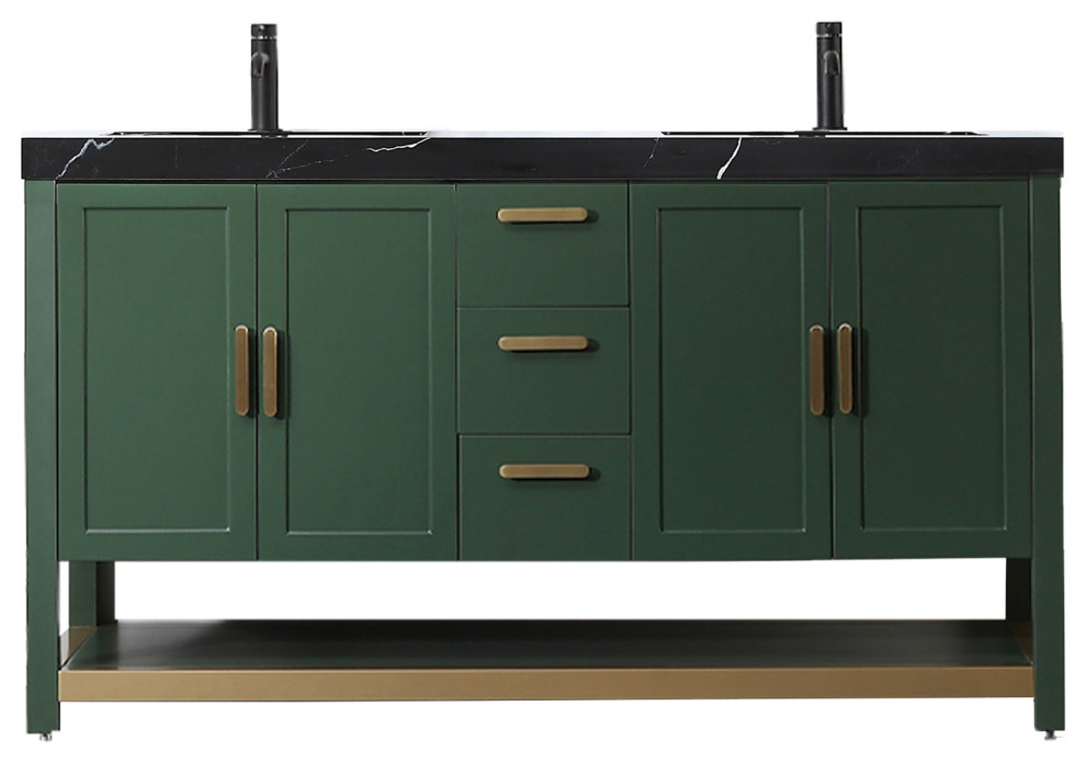 WINCHESTER Freestanding Modern Bathroom Vanity, 60" - Contemporary ...