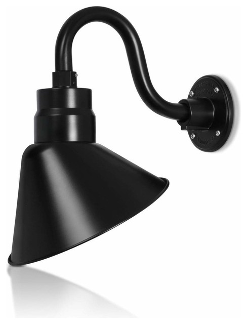 10in. Angle Shade Gooseneck Sign Light, 10" Long Gooseneck Arm ...