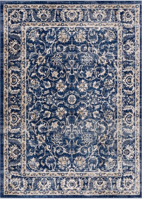 Well Woven Amba Sonoma Traditional Distressed Blue Area Rug, 2'3"x3'11 ...