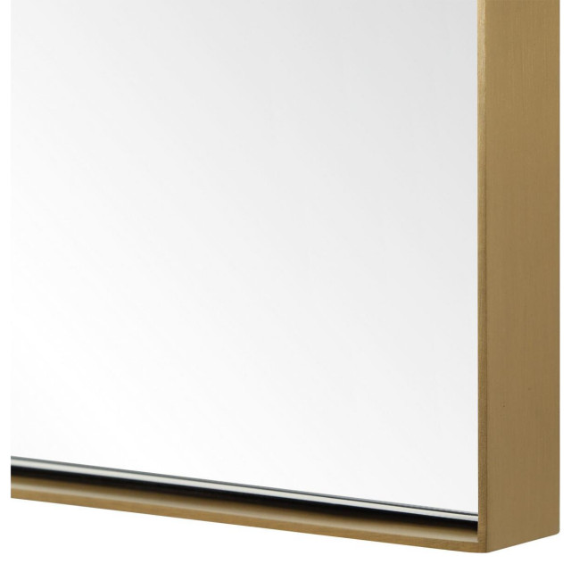 Cassidy Wall Mirror, Plated Brass - Transitional - Wall Mirrors - by ...
