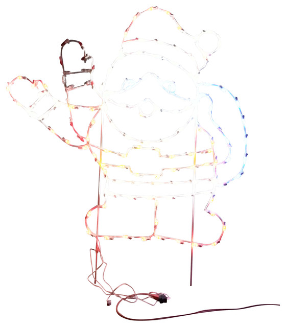 6' Animated Waving Santa - Contemporary - Holiday Lighting - by Queens ...