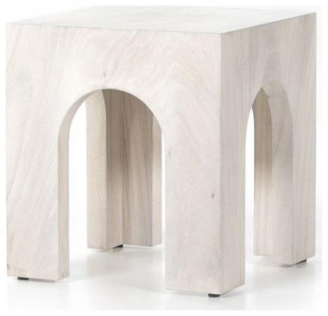 Calista End Table Smoked Guanacaste - Transitional - Side Tables And ...