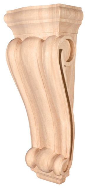 Rubberwood Smooth Profile Traditional Corbels - Traditional - Corbels ...