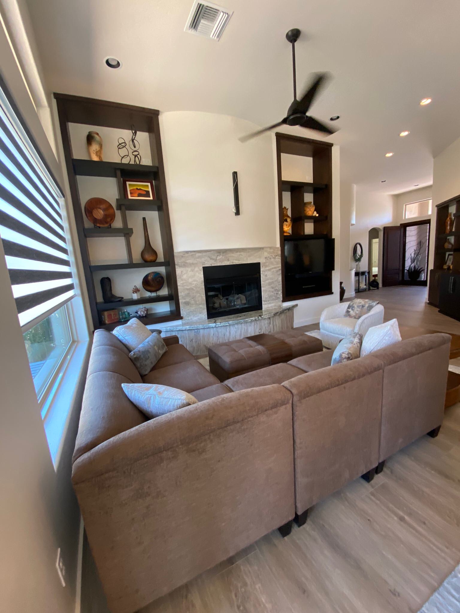 Custom Built In Shelves