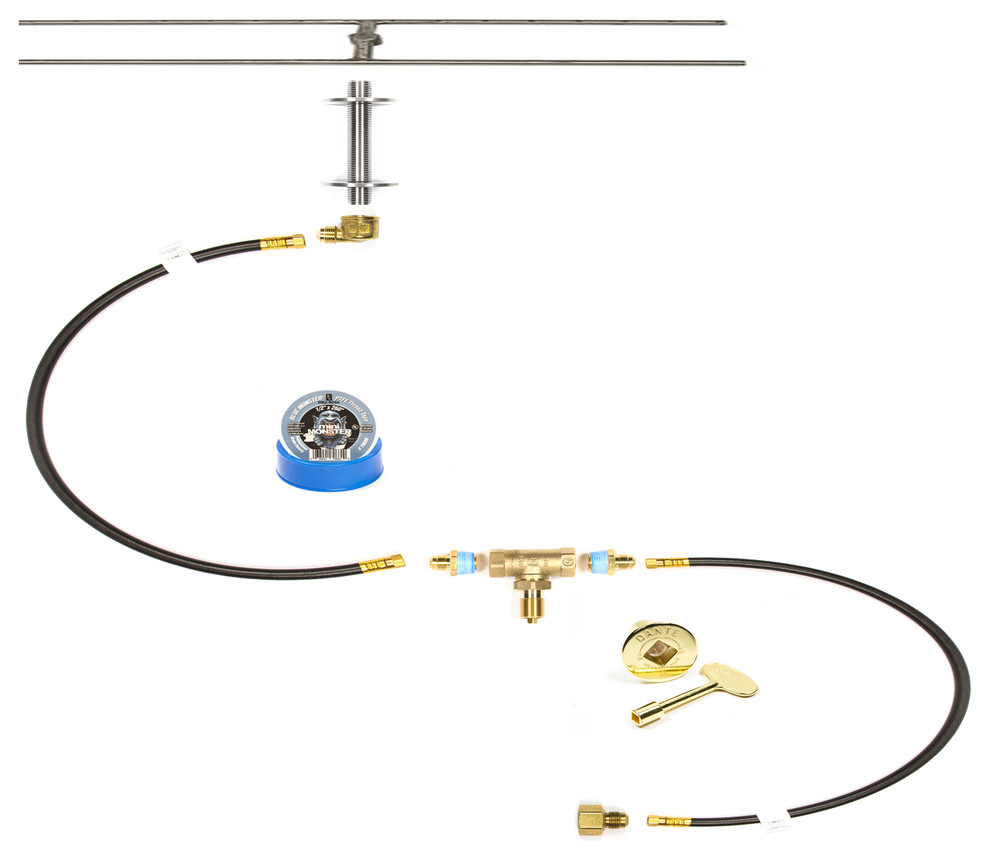 20" Low Profile H Burner and Kit For Pre Plumbed Natural Gas/Propane ...