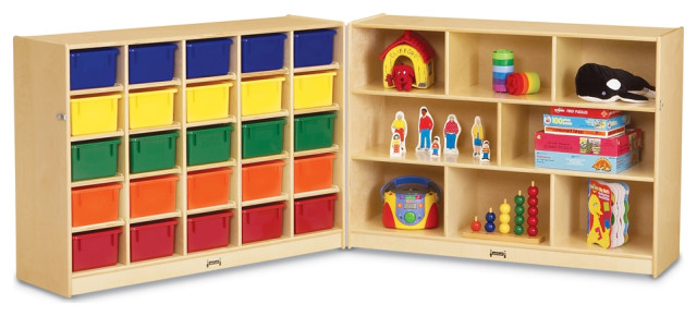 25 Cubbie-Tray Mobile Fold-n-Lock, without Trays - Transitional - Toy ...