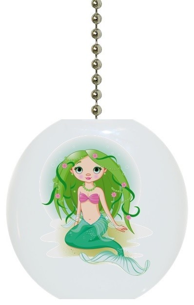 Mermaid Ceiling Fan Pull - Beach Style - Ceiling Fan Accessories - by ...