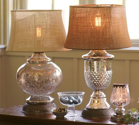 Serena Antique Mercury Glass Lamp Bases - Traditional - Lamp Bases - by ...