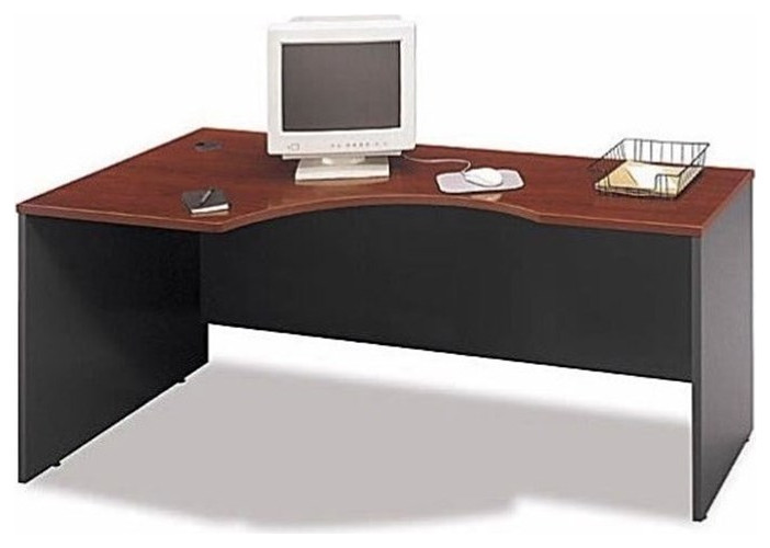 Bush Business Furniture Series C Bow Front Left Corner Desk Set in ...