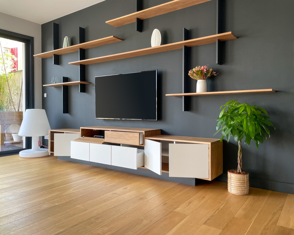 Agencement de Salon TV - Contemporain - Salon - Bordeaux - par Rubeo ...