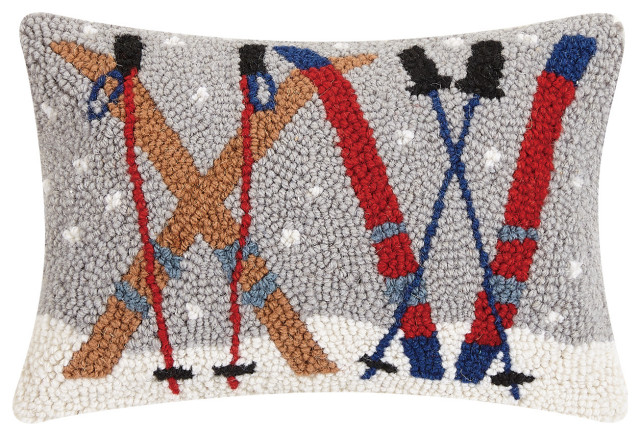 Ski Set Hook Pillow - Contemporary - Decorative Pillows - by Peking ...