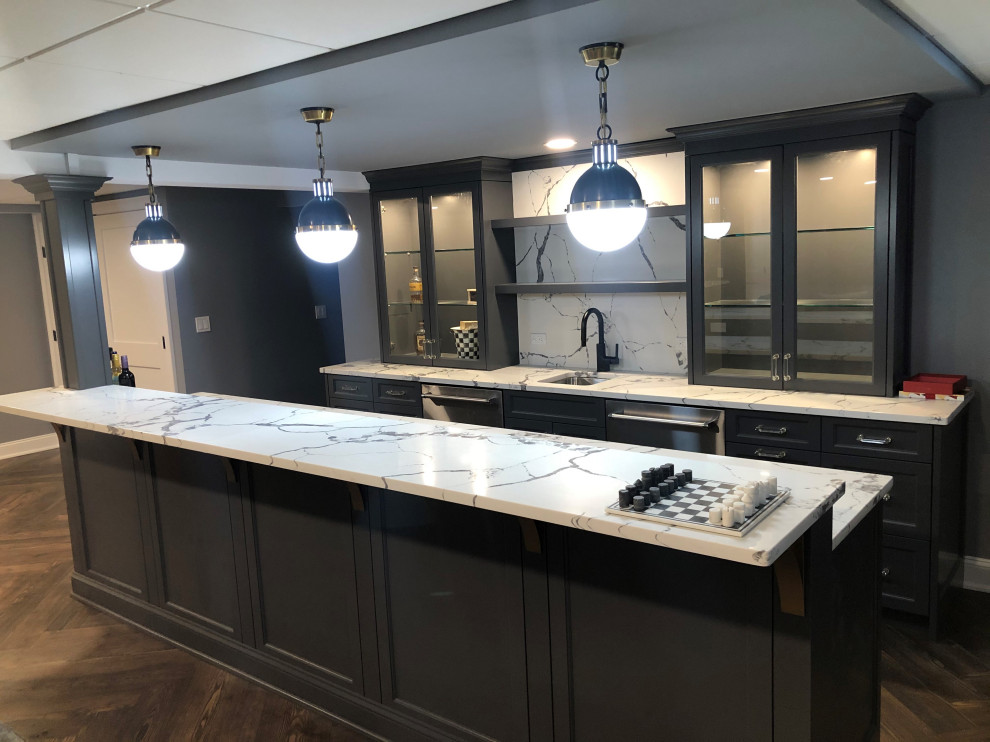 Basement Bar Oasis - Modern - Home Bar - New York - by Vanco Millwork Inc. | Houzz AU