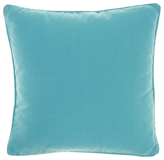 Light Blue Velour Throw Pillow - Contemporary - Decorative Pillows - by ...