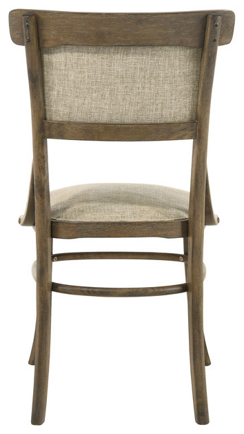 Bistro Walnut 9-Piece Extendable Dining Set With Off White Fabric ...