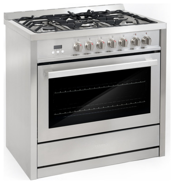 2-Piece Kitchen, 36" 240V Dual Fuel Range and 36" Under Cabinet Range ...