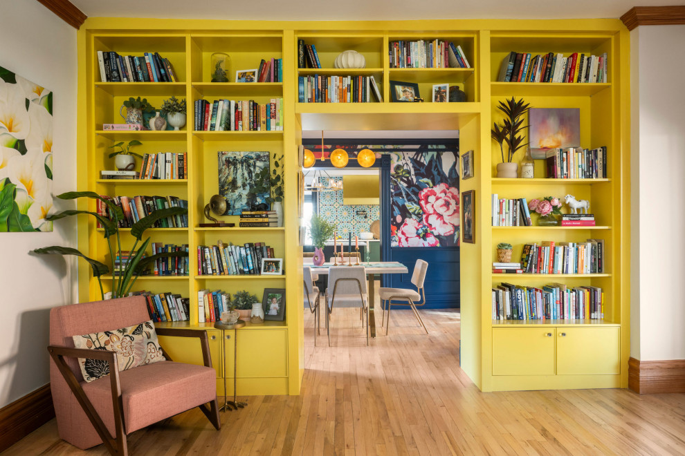 The Library: A Golden Embrace - Eclectic - Living Room - Denver - by ...