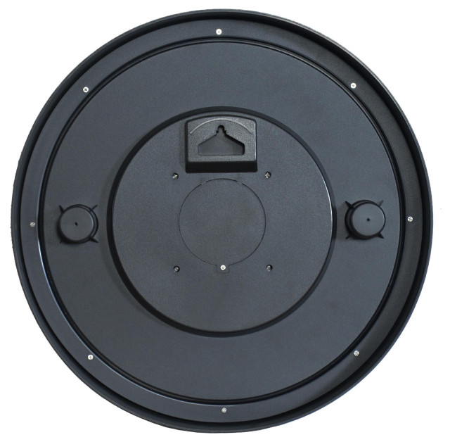 16" Splash Resistant Outdoor Wall Clock - Farmhouse - Outdoor Clocks ...