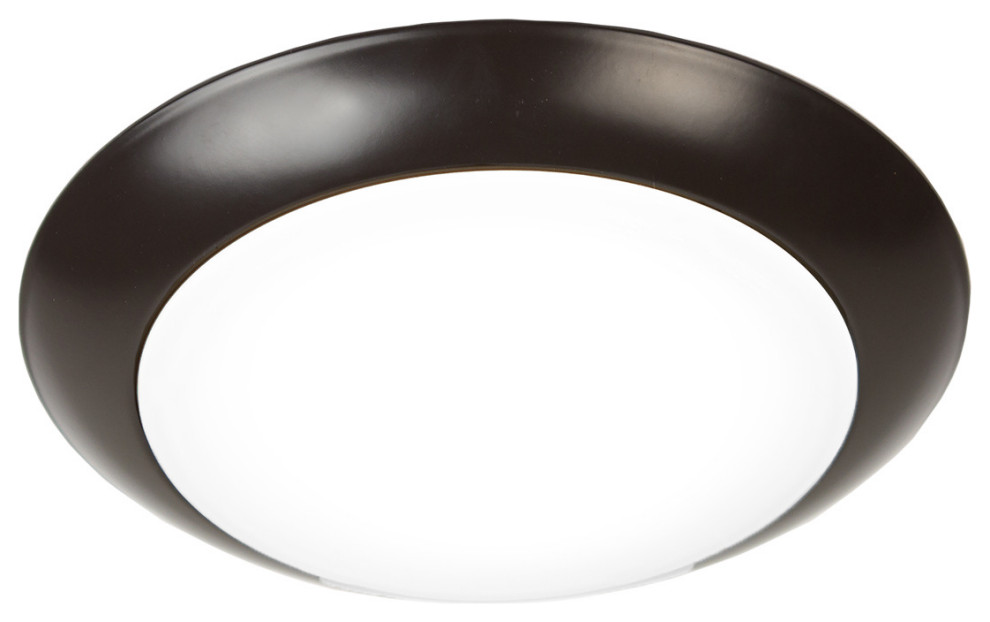 Disc 3000K 90CRI LED Flush Mount In Bronze - Transitional - Flush-mount ...