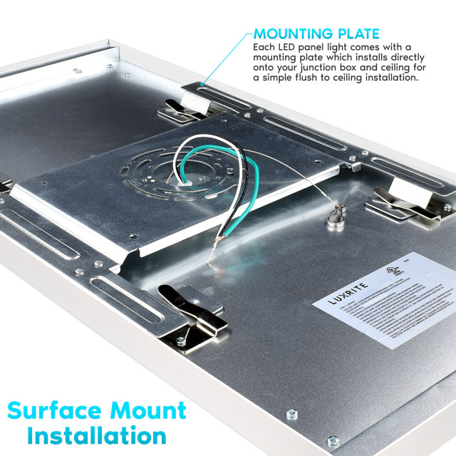 1x2 FT LED Flush Mount Panel Light 5 Color Options 2100lm - Modern ...