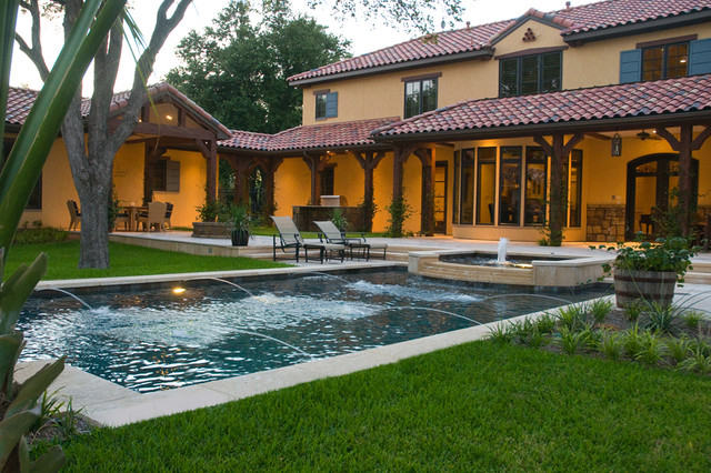 Spanish Style Pool Deck