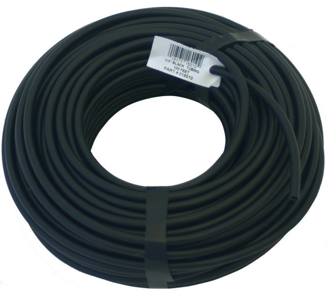 Raindrip 016010T Poly Drip Irrigation Tubing, 1/4" x 100', Black, 1/4 ...