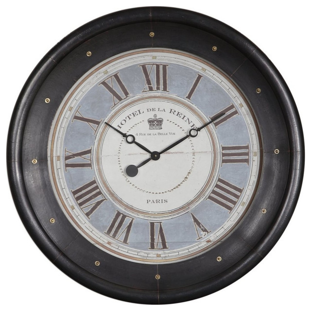 Uttermost Jayden Round Wall Clock - Traditional - Wall Clocks - by ...