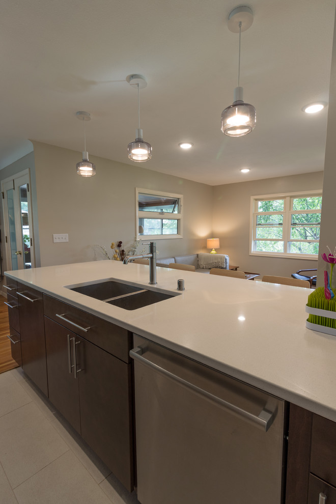 Project 3314-1 Mid-Century Modern Rambler Kitchen from Previous Porch ...