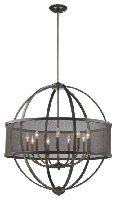Colson 9-Light Chandelier With Shade - Transitional - Chandeliers - by ...