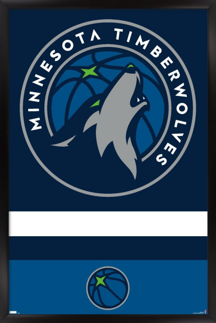 NBA Minnesota Timberwolves - Logo 20, 22.375" x 34" - Contemporary ...