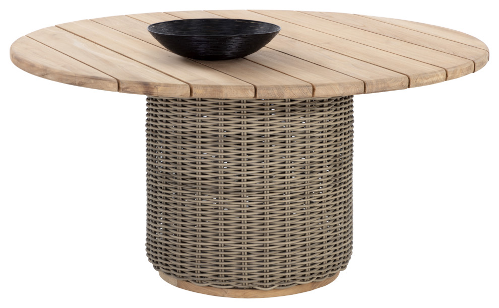 Riviera Dining Table, Round, 60" - Modern - Outdoor Dining Tables - by ...
