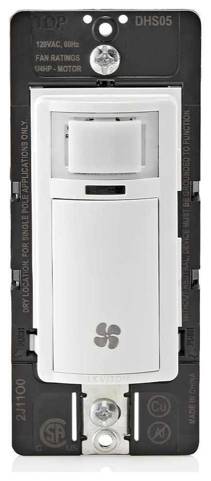 DHS05-1LI Humidity Sensor Switch for Bathroom Exhaust Fan, Automate ...