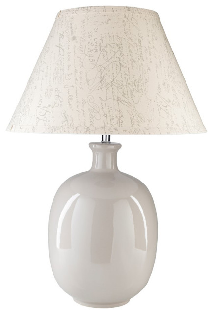 Dionne Table Lamp by Surya, Glazed Base/Multi-Colored Shade ...