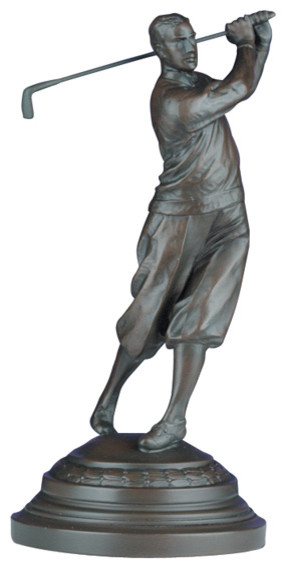Golfer Sculpture - Traditional - Decorative Objects And Figurines - by ...
