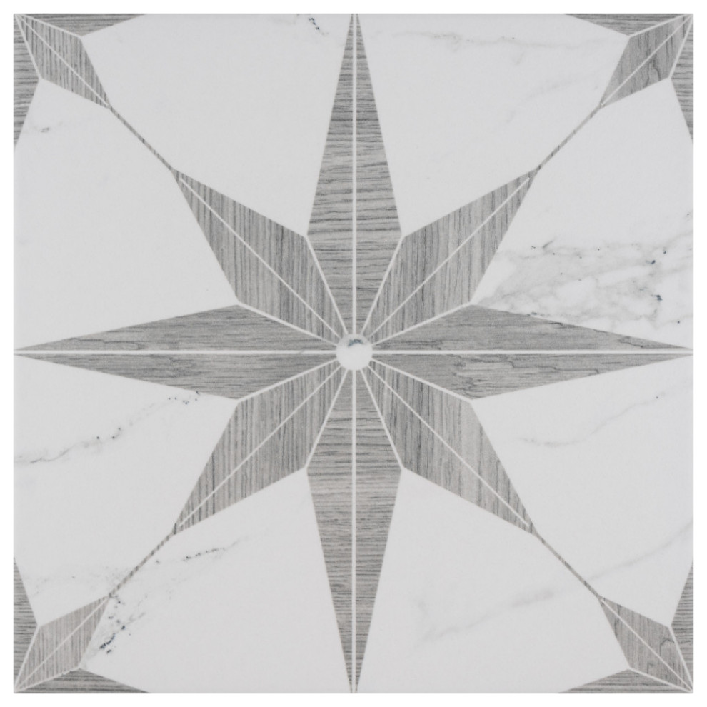 Llama Stella Loire Porcelain Floor and Wall Tile, Noce - Contemporary ...