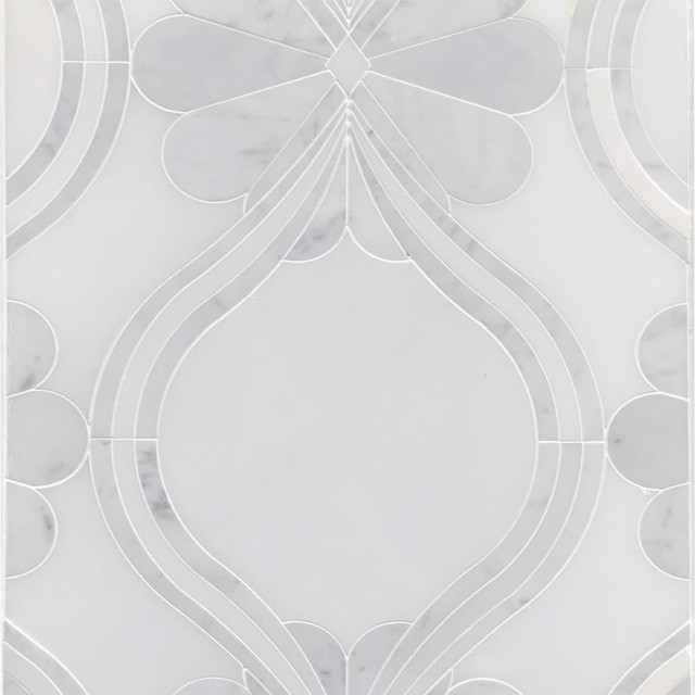 Pumpkin Waterjet Mosaic - Contemporary - Mosaic Tile - by All Marble ...