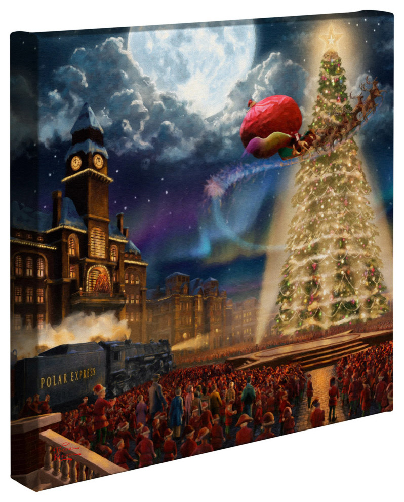 The Polar Express Gallery Wrapped Canvas, 14"x14" - Contemporary ...