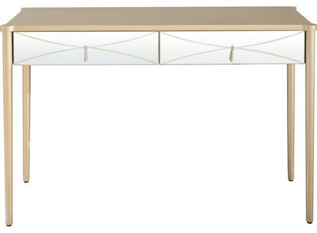 Champagne Finish Console Table - Contemporary - Console Tables - by ...