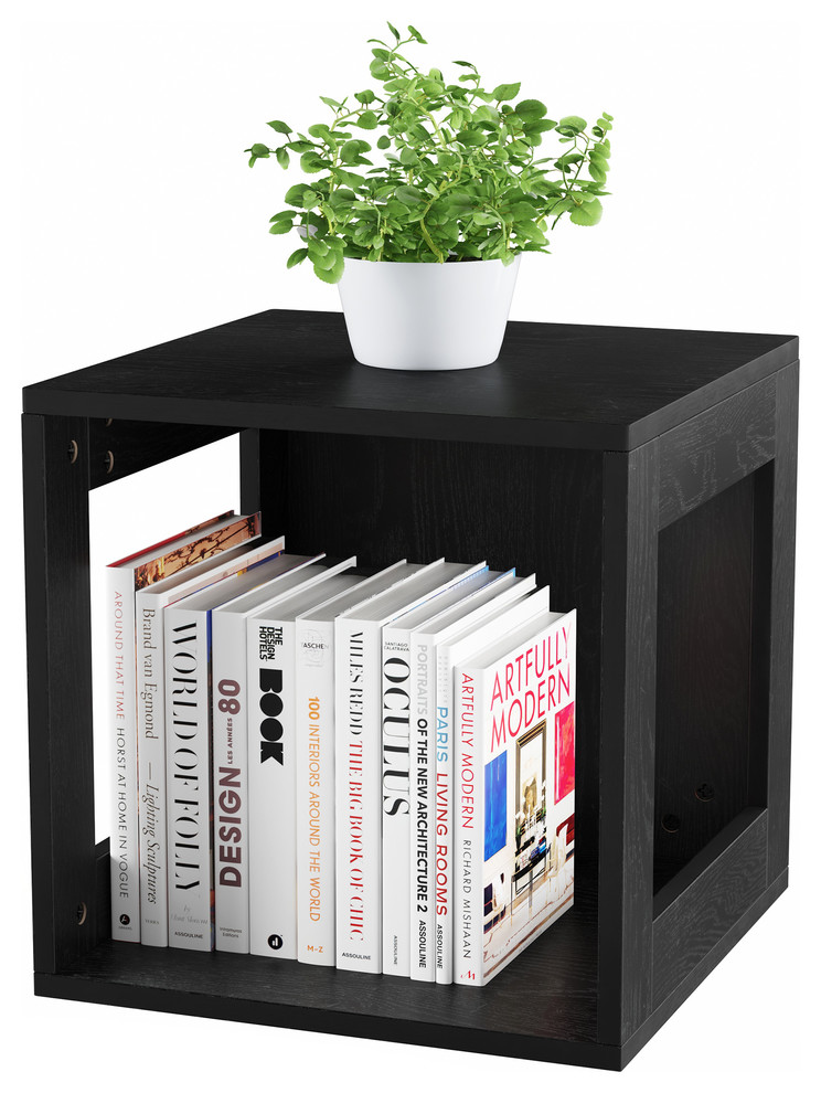 Lavish Home Stackable Modular Open Cube End Table - Transitional - Side ...