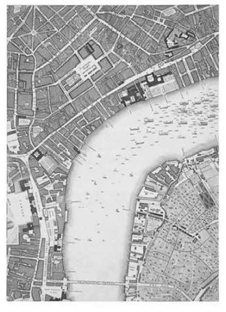Roque Sectional map of London 1748 Print, 20 x 28 - Contemporary ...