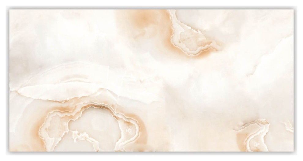 Onyx Moon Pearl Polished 24x48 Porcelain Tile, 24x48 - Contemporary ...
