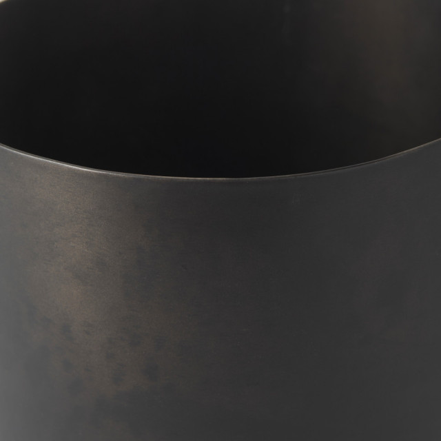 Juno Black Iron Vase, 7" - Industrial - Vases - by Mercana | Houzz
