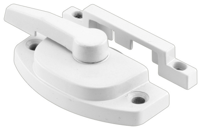 Window Sash Lock With Keeper, Cam Action, White Finish - Window ...