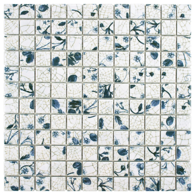 Strawberry Fields Porcelain Mosaic Floor and Wall Tile, Sample ...