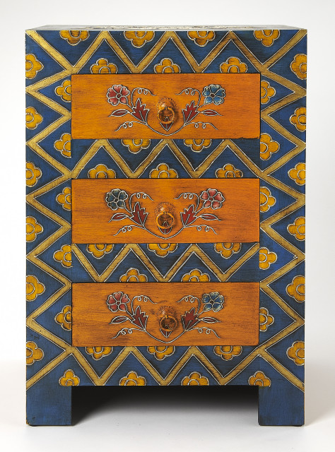 Dharma Hand Painted Accent Chest, 1173290 - Contemporary - Accent ...