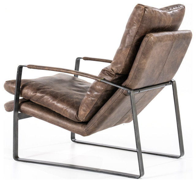 Dark Brown Lounge Chair, Eleonora Lex - Industrial - Armchairs And ...