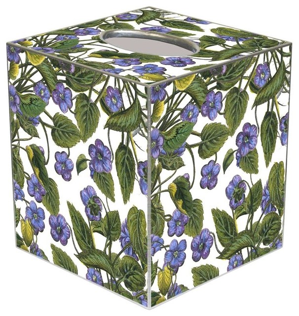 TB1420-Sweet Violet Tissue Box Cover - Traditional - Tissue Box Holders ...