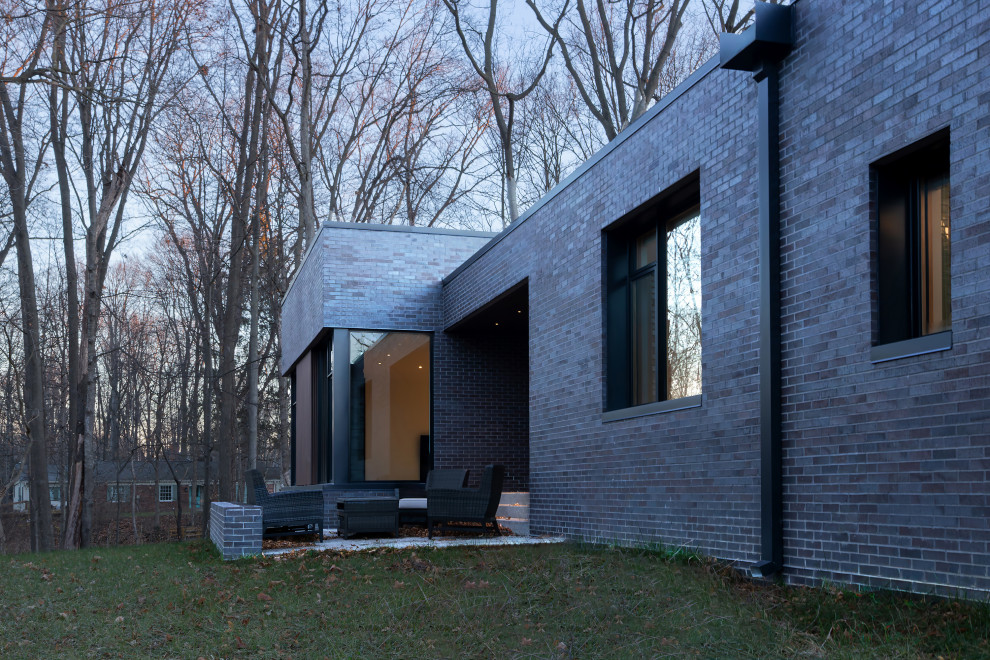 Brick Modern House - Modern - Exterior - Indianapolis - by HAUS ...