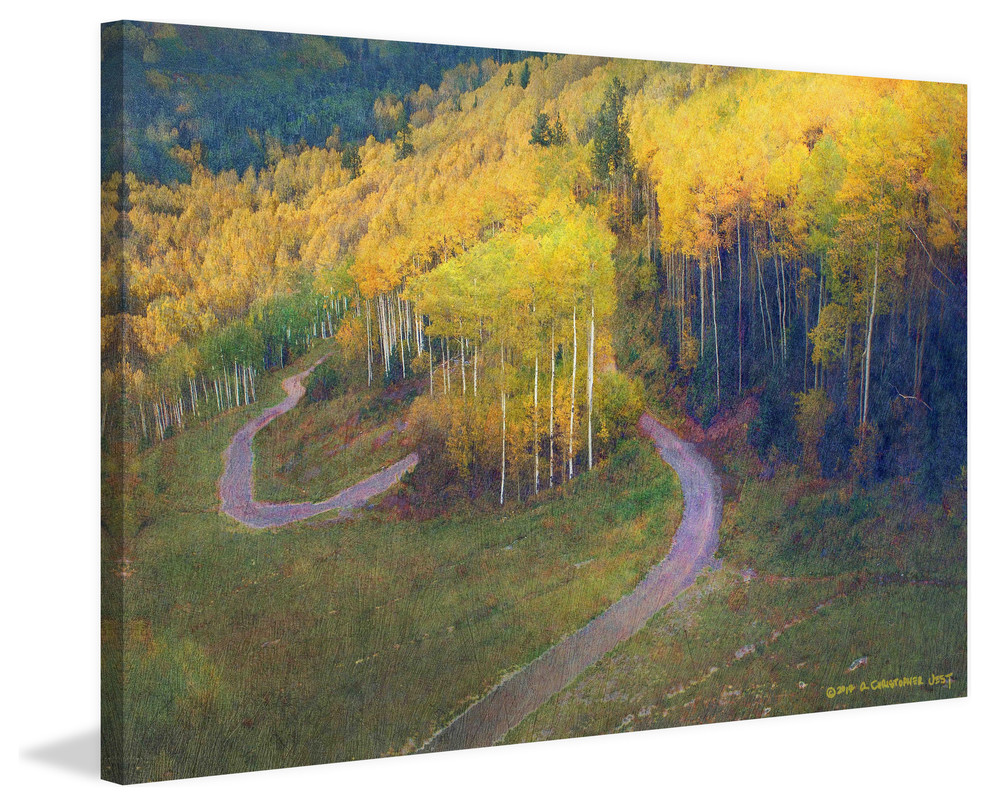 "Old Pass Road" Print on Canvas by Chris Vest, 36"x24" - Rustic ...