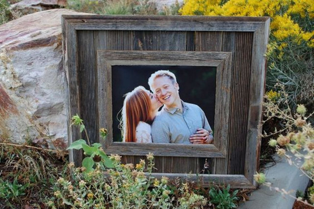 Durango Rustic Barnwood Picture Frame, Western Aged Wood Frame, 8.5"x11 ...