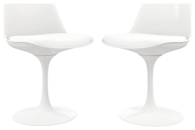 Rose Dining Chair, White, 2-Pack - Modern - Dining Chairs - by First of ...